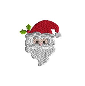 Mini Simply Christmas Santa Machine Embroidery Design