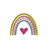 Mini Boho Modern Rainbow Machine Embroidery Design Set