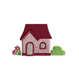 Mini Cottage Machine Embroidery Design