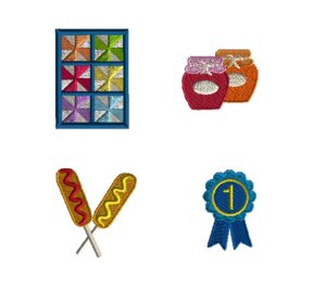 Mini Country Fair Machine Embroidery Design Set