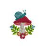 Mini Mushroom and Snail Machine Embroidery Design