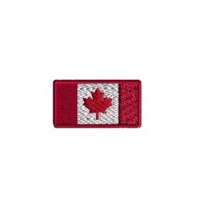 Mini Canadian Flag Machine Embroidery Design