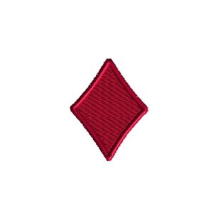 Mini Diamond Card Suit Machine Embroidery Design