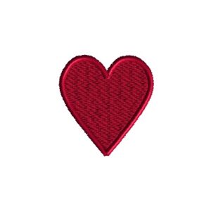 Mini Heart Card Suit Machine Embroidery Design