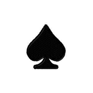 Mini Spade Card Suit Machine Embroidery Design