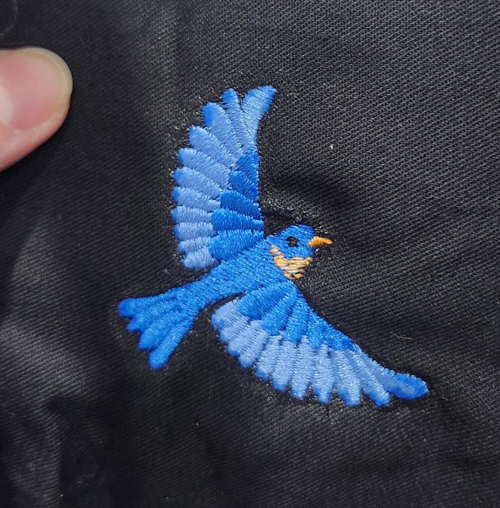 Mini Bluebird Machine Embroidery Design